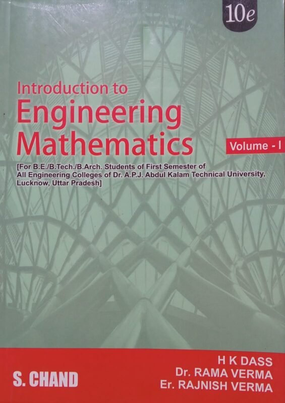 Introduction To Engineering Mathematics Vol 1st By H K Dass ...
