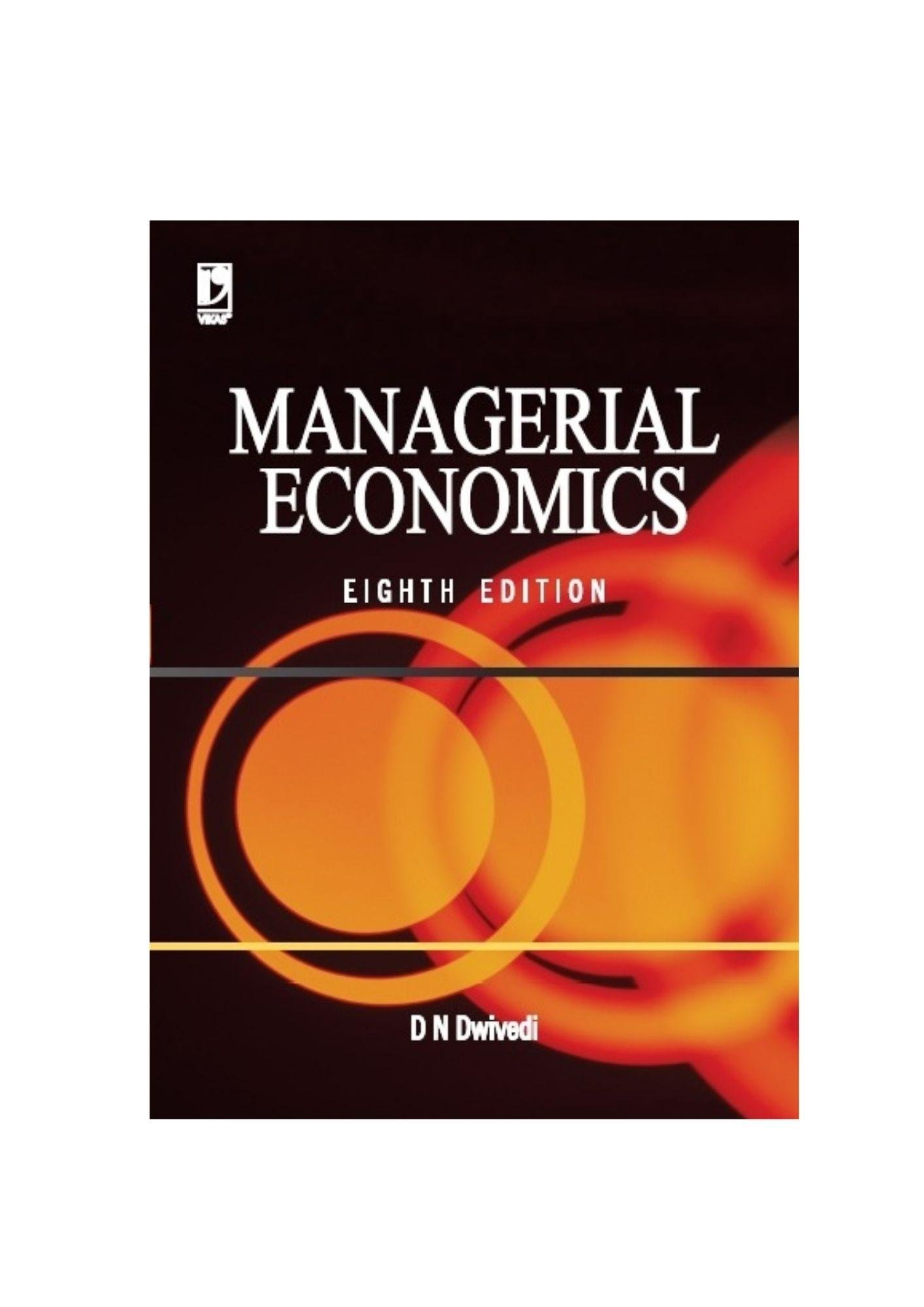 Managerial Economics By D N Dwivedi 8th Edition » WishAllBook | Online ...