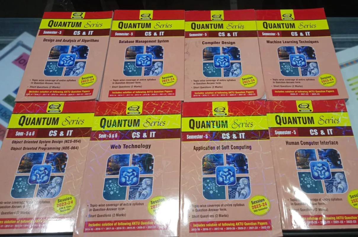 Quantum CS & IT 5th Sem A Complete Set Of 8 Books Session 2023 | 24 ...